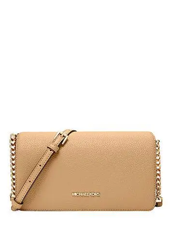 Michael Kors Pebbled Leather Crossbody Bag - Brown