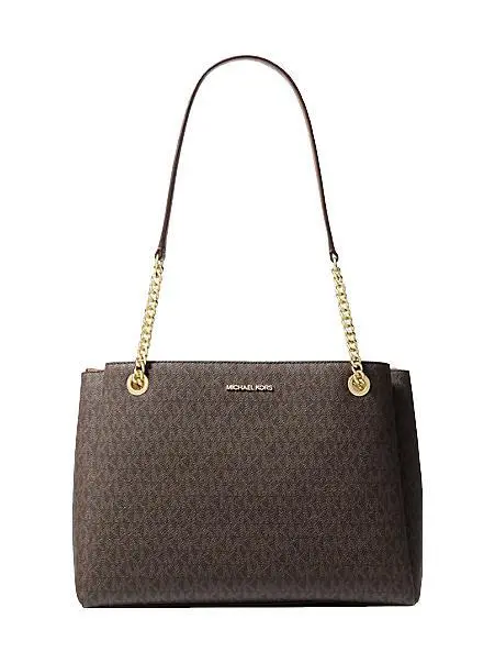 Michael Kors Soho Medium Signature Logo Tote Bag - Brown