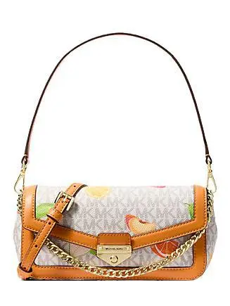 Michael Kors Soho Small Printed Convertible Crossbody Bag - Orange
