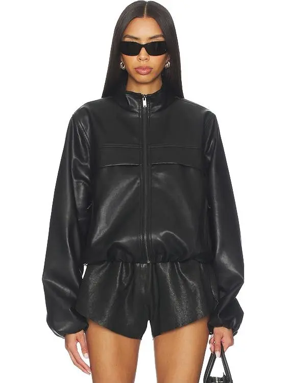 Superdown Kaelynn Faux Leather Jacket - Black