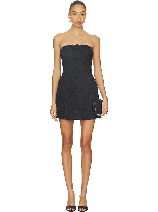 Bardot Karoline Textured Mini Dress - Black