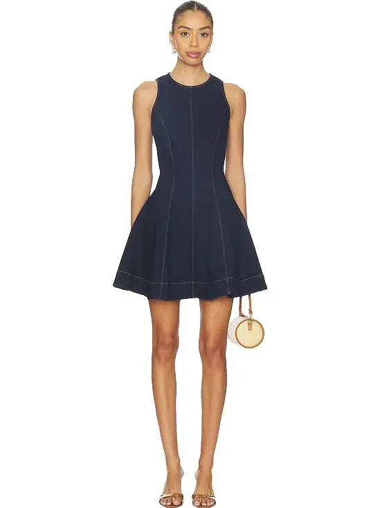 Bardot Palmer Denim Mini Dress - Dark