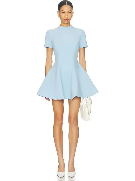Bardot Zephyra Collar Mini Dress - Soft Blue