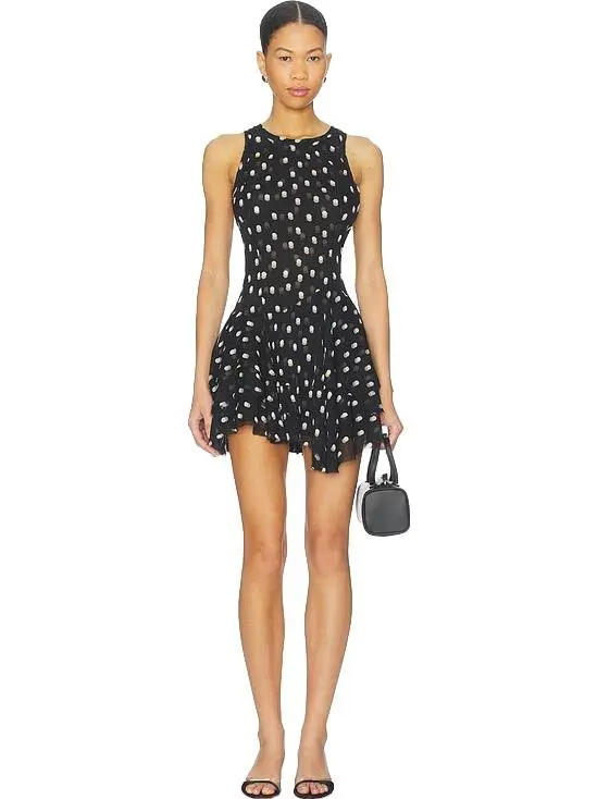 Free People Raven Printed Mini Dress - Night Combo