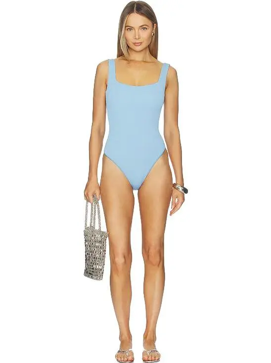 Show Me Your Mumu The Scrunch One Piece - Tranquil Blue Scrunch