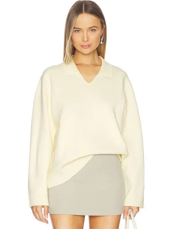 SAMSOE SAMSOE Saanne Polo Sweater - Ethereal Green