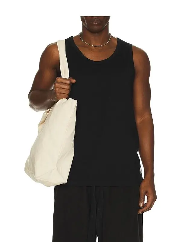 Reigning Champ Lightweight Jersey Slim Tank Top - Black