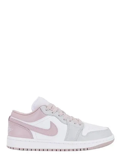 JORDAN 1 Low Sneakers - Particle Rose  Enigma Stone & White