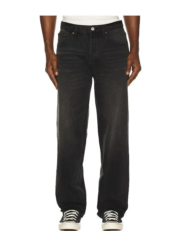 Obey Boxcar Straight Leg Denim Jeans - Heavy Vintage Black