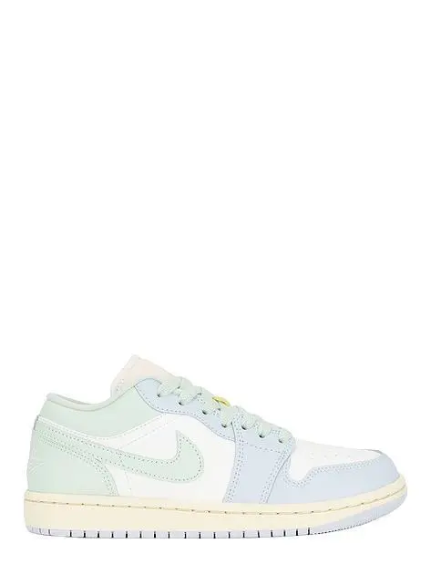 JORDAN 1 Low Sneakers - Sail  Jade Aura  Aura & Muslin