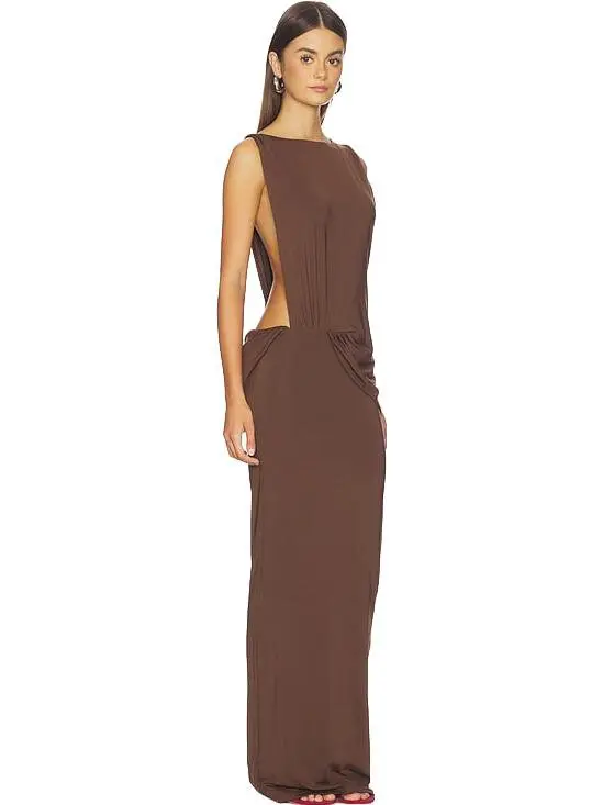 Superdown Dallyn Maxi Dress - Brown