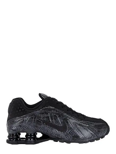 Nike Shox R4 - Black  Metallic Silver  & Dark Grey