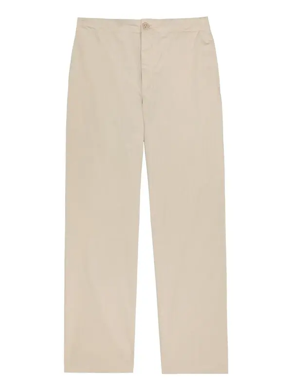 TOD'S Straight-leg Cotton-blend Trousers - Beige