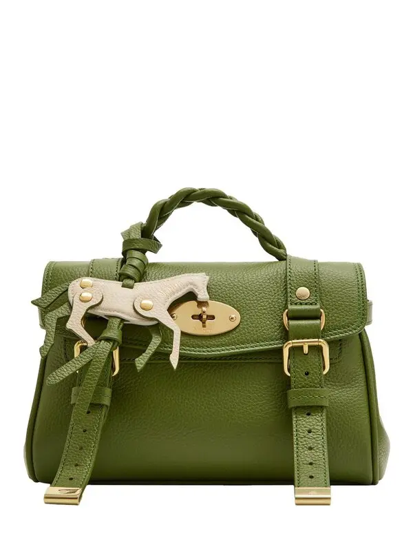 Mulberry Mini Alexa Grained Leather Top Handle Bag - Green