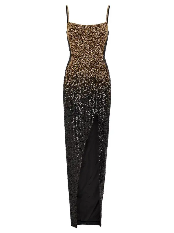 Balmain Embellished Gown - Black