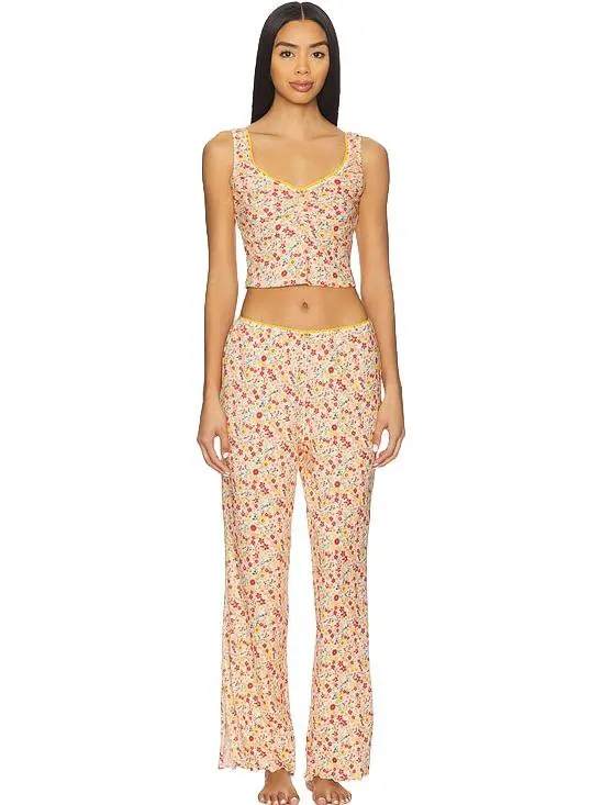 Free People X Intimately Fresh In Love Lounge Set - Butter Combo
