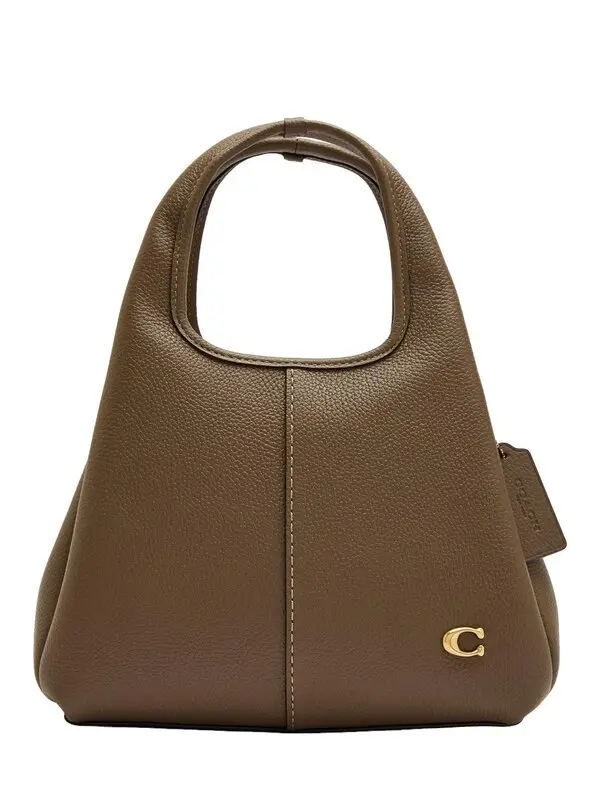 COACH Lana 23 Pebbled Leather Top Handle Bag - Stone