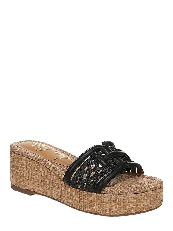 Sam Edelman Pauleena Woven Espadrille Sandals - Black
