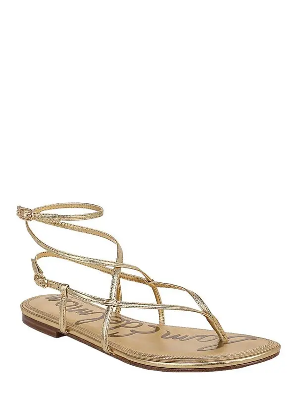 Sam Edelman Clarra Strappy Sandals - Amber Gold
