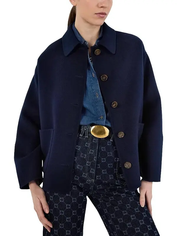 Gerard Darel Perrinea Wool Jacket - Ink
