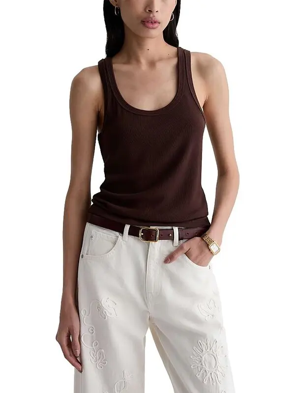 Ag Essential Tank Top - Oak Barrel