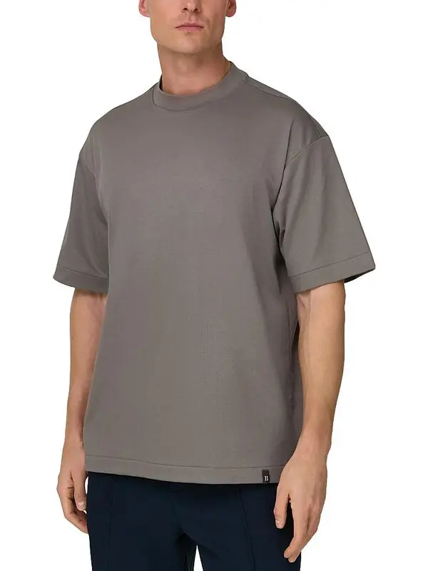 Boggi Milano Short Sleeve S Cafe Rib T Shirt - Mud