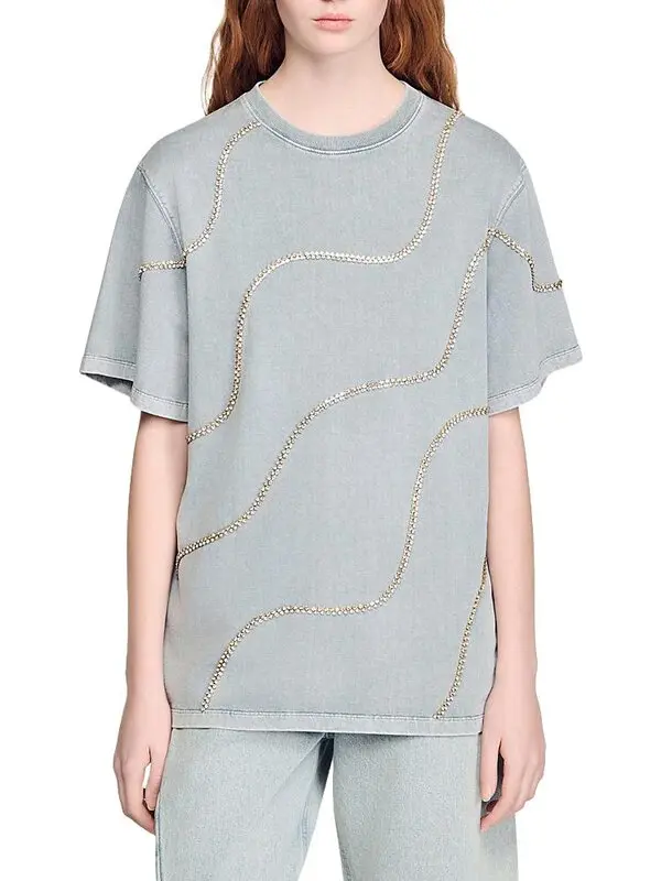 Sandro Long Sleeve Tee - Grey