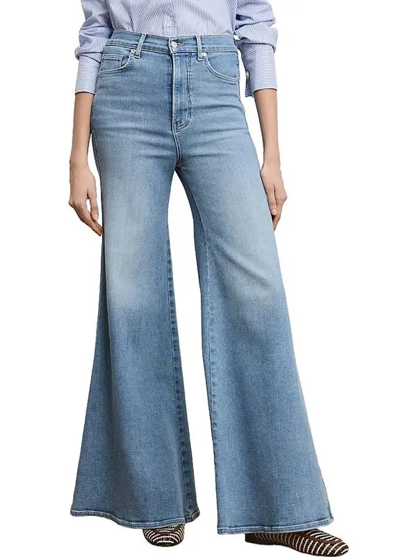 Veronica Beard Jesse High-rise Flare Leg Jeans - Big Splash