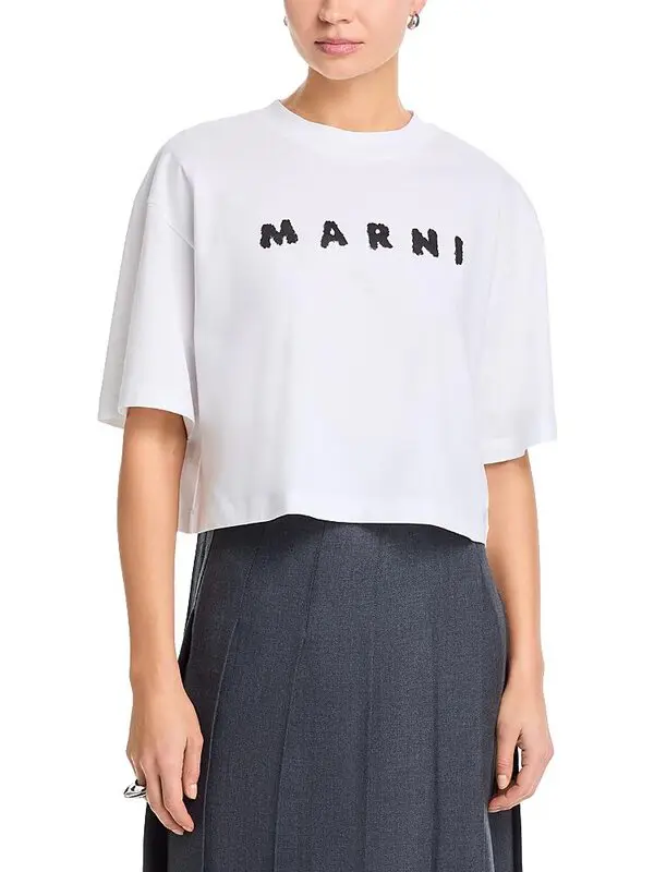 Marni Crop T-shirt - Lily White