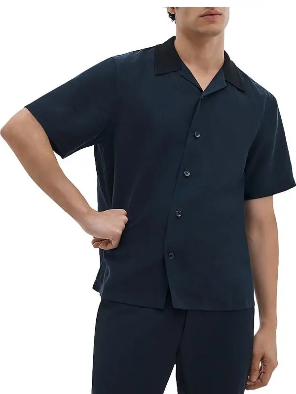 Rag & Bone Avery Slub Shirt - Navy