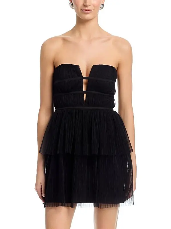 Bcbgmaxazria Kristen Mini Dress - Black