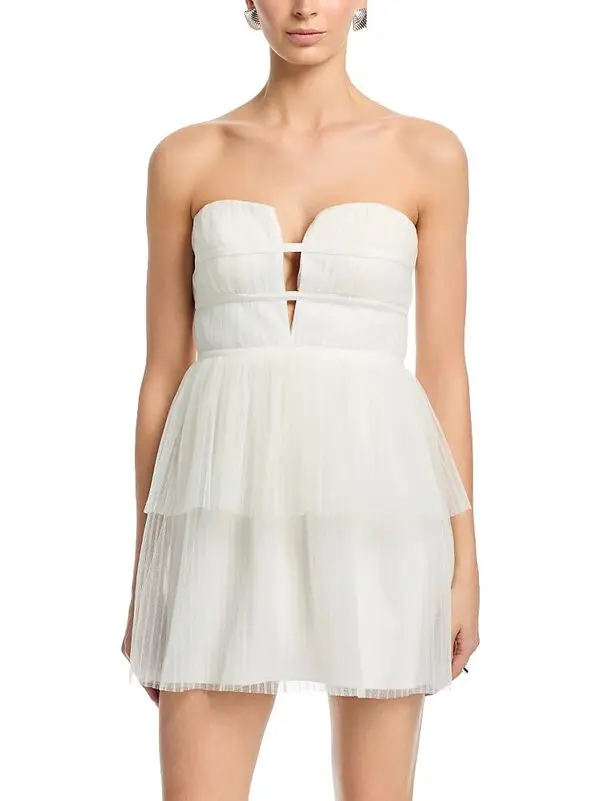 Bcbgmaxazria Kristen Mini Dress - Snow White