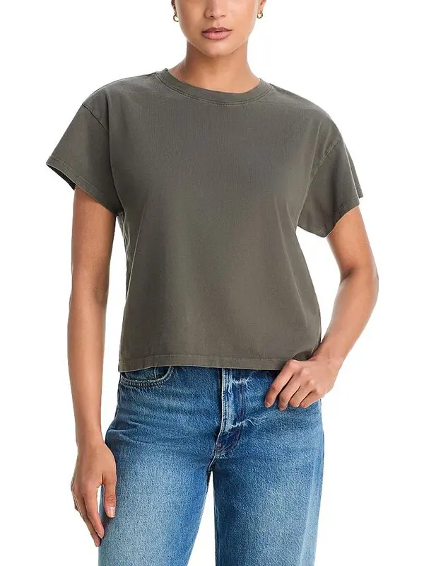 Rag & Bone Distressed Washed Tee - Slate