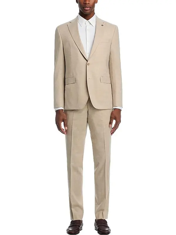 JACK VICTOR Esprit Wool, Silk & Linen Regular Fit Suit - Tan