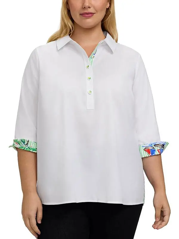 Foxcroft Therese Resort Stripe Shirt - Multi