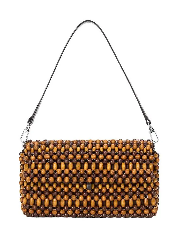 Staud Timmy Convertible Shoulder Bag - Multi Wood