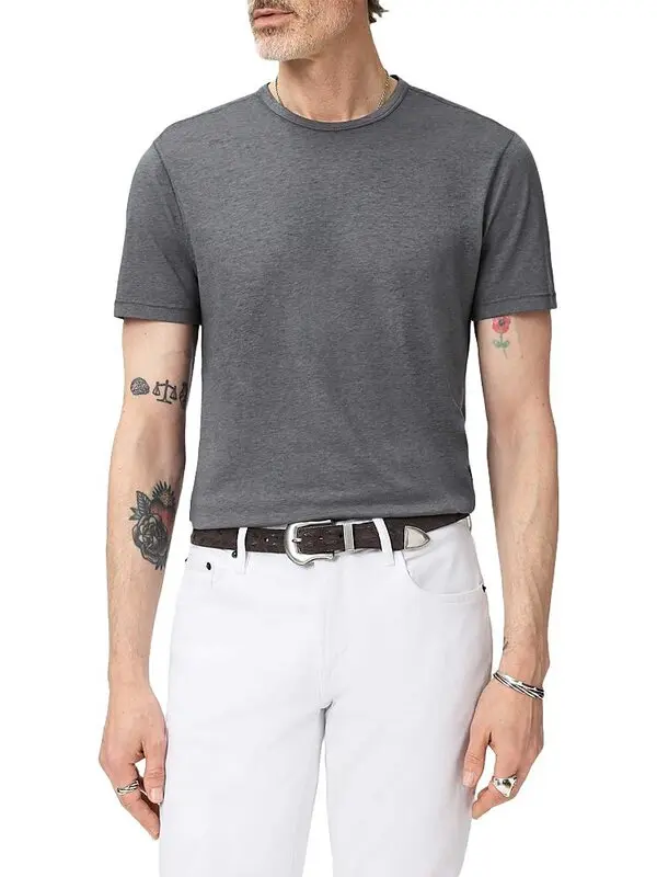 John Varvatos Bale Burnout Short Sleeve T-shirt - Flagstone