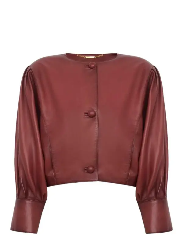 Chloé Leather Jacket - Brown