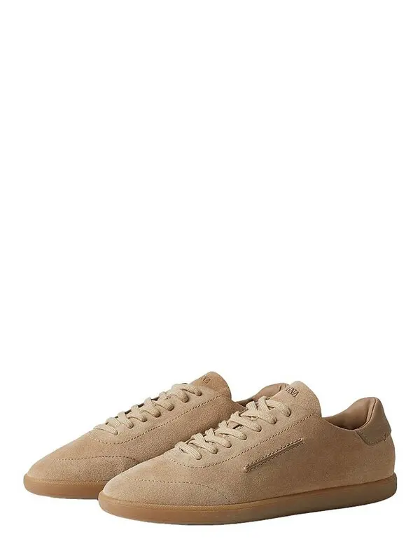 Zegna 232 Suede Sneakers - Beige