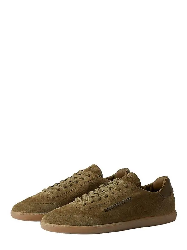 Zegna 232 Suede Sneakers - Olive Green