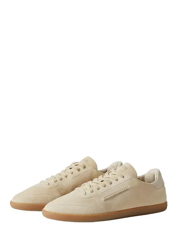 Zegna 232 Suede Sneakers - White