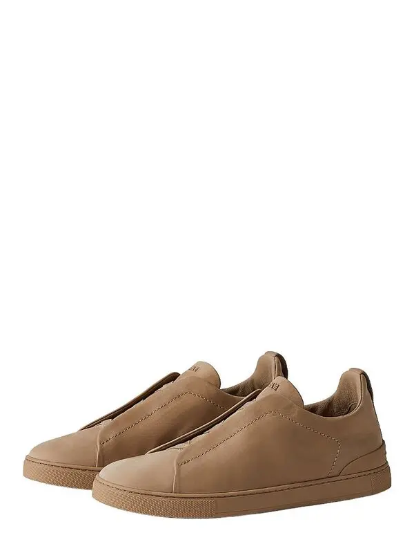 Zegna Triple Stitch Secondskin Sneakers - Beige