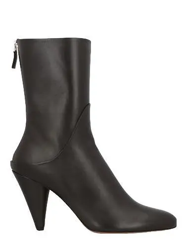Proenza Schouler Ankle Boots In Dark Lambskin - Dark Brown