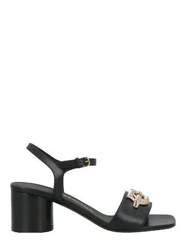 FERRAGAMO Sandals In Calfskin With Bow Detailing - Black