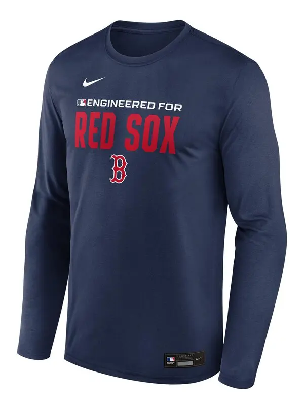 Nike Boston Red Sox Authentic Collection Team Issue Dri-fit Mlb Long-sleeve T-shirt - Blue