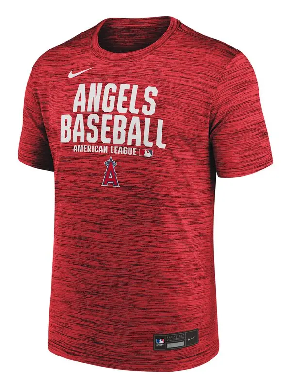 Nike Los Angeles Angels Authentic Collection Dri-fit Mlb T-shirt - Red