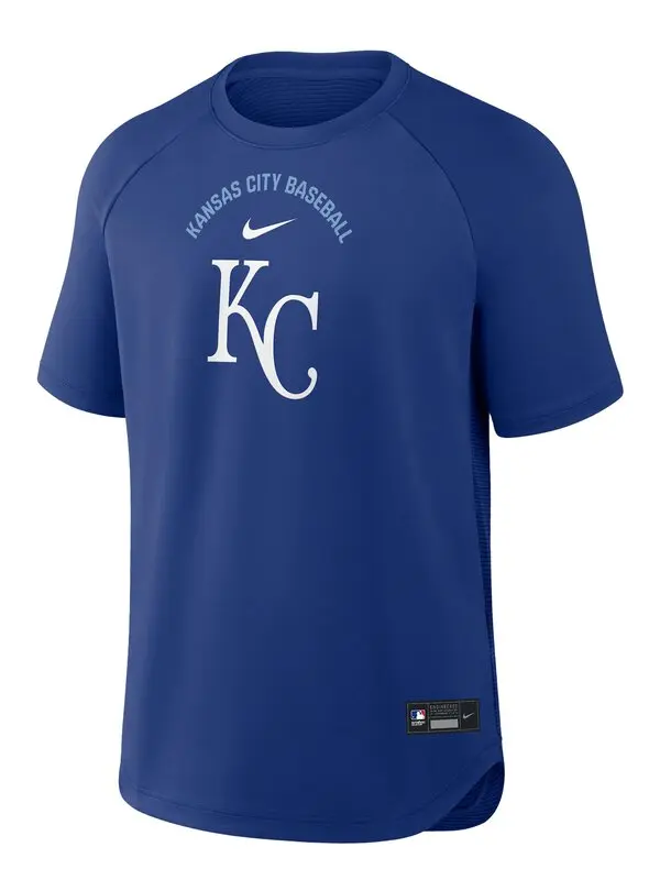 Nike Kansas City Royals Authentic Collection Batting Practice Pregame Mlb Top - Blue