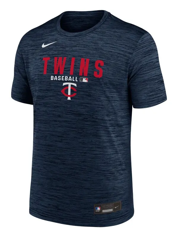 Nike Minnesota Twins Authentic Collection Dri-fit Mlb T-shirt - Blue