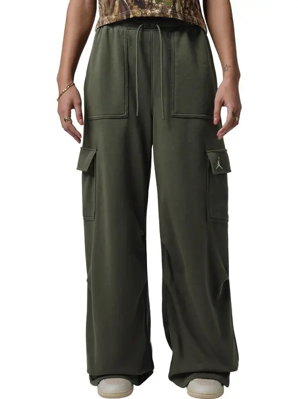 JORDAN Fleece Cargo Pants - Green