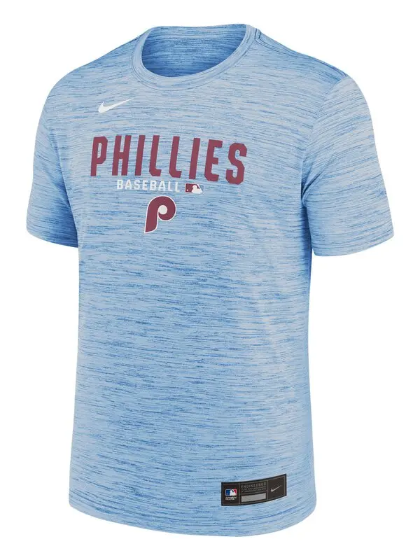 Nike Philadelphia Phillies Authentic Collection Dri-fit Mlb T-shirt - Blue
